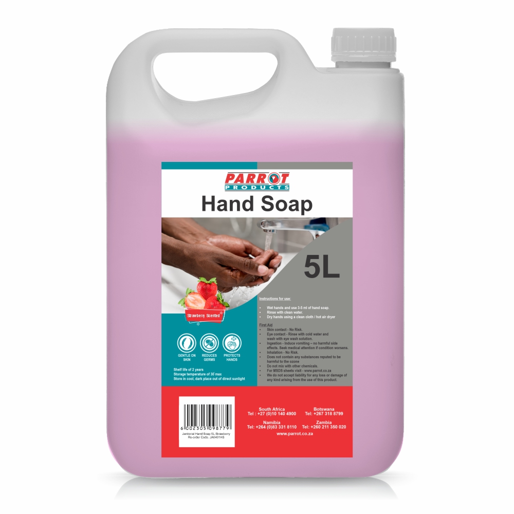 Janitorial Hand Soap Strawberry 5 Litre – Dilo Distributors Online Shop